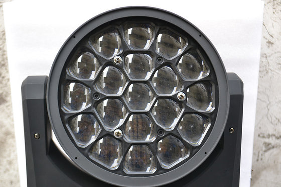 19PCS 12W RGBW Bee Eyes LED Moving Head Wash Light With Blue Ground LCD Display