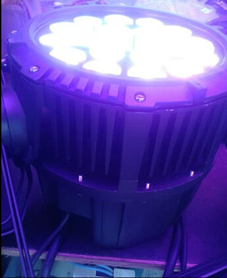 IP66 Waterproof Digital Display LED 18Bulbs x 18W Balck Cast RGBWA+UV Par Light