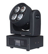 4in1 RGBW LED Super Brightness 4Bulbs Mini Moving Head Beam Light