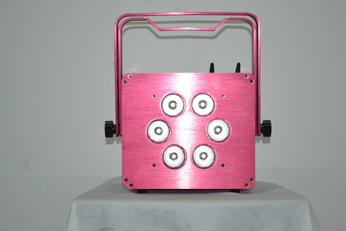 Pink / Purple Case LED 6bulbs Par Light With WiFi Cell Phone Control