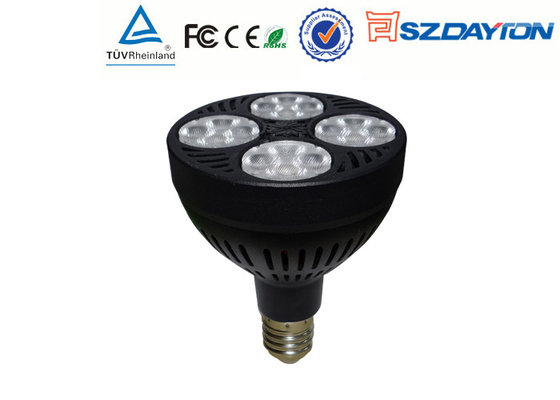 Hohe Leistung Dimmable PAR30 30W führte die weißen Scheinwerfer-Birnen und schwarze Aluminiumwohnung