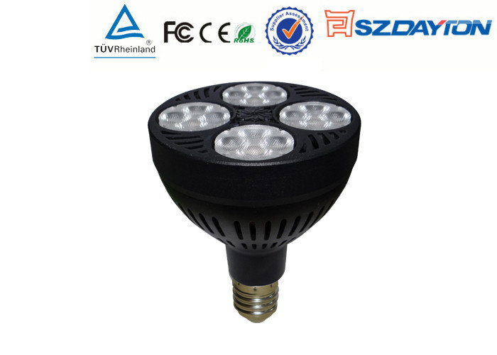 Hohe Leistung Dimmable PAR30 30W führte die weißen Scheinwerfer-Birnen und schwarze Aluminiumwohnung