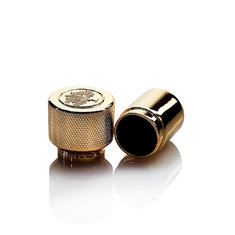 China Non Spill Perfume Bottle Cap Zinc Alloy Material Free Samples Customized Logo supplier
