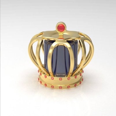 Luxury Gold Crown Metal Perfume Bottle Cap Zinc Alloy Perfume Cap For Crimp Neck Perfume Bottle supplier