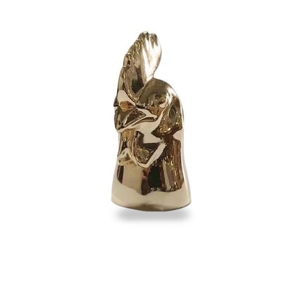 Luxury Luxury Zodiac Head Portrait Zinc Alloy Perfume Cover , Logo Size Can Be Customized supplier