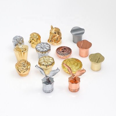 Custom Perfume Cap Gold-Encrusted  Luxury Cosmetic Packaging Environmental Friendly supplier