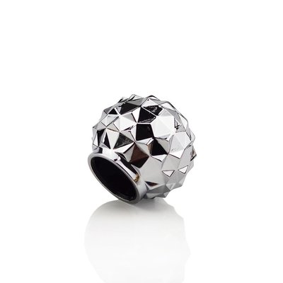 Unique Style Custom Logo Shiny Silver Round Zamak Cap For Perfume Bottle Package supplier