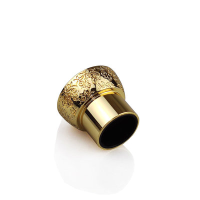 15 Fea Luxurious Arabia Style Antique Crown Gold Zamak Perfume Bottle Lid 15mm supplier