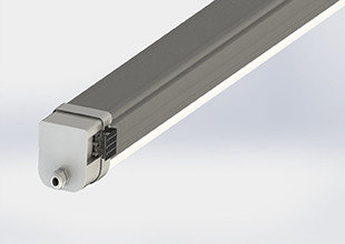 36w IP65 Tri Proof LED Light Fixture , LED Linear Light Fixture Connect Inside For Indoor