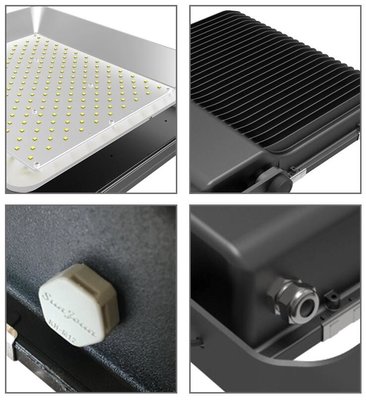 150 Watt Waterproof LED Flood Lights Photo Sensor 120W/W Lumileds 3030 CRI 70