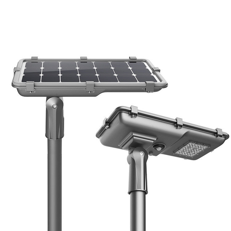 Solar Powered Street Lamp Photocell Sensor 150LM/W CRI70 PF>0.9 20 Watt LED Street Light