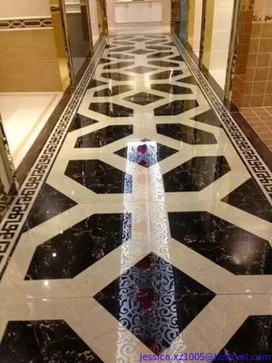 Marble Stone Polished of the Waterjet Patterns Flooring Tiles,Waterjet Tile