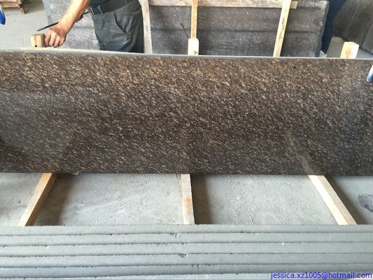 On Sale Counterop Tile Slab Cheap China Dyed Brown Granite Slabs&Tile