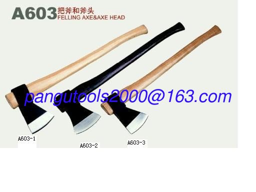 A606 round eye axe with wooden handle