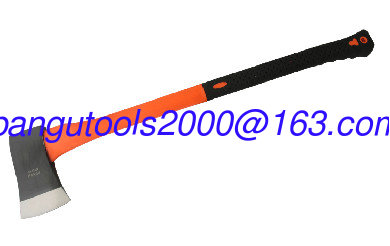A601 3.5lb Felling axe with fiberglass TPR handle, 1045 carbon steel, michigan axe