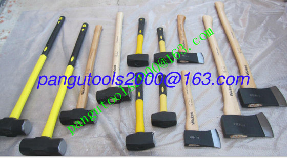 Stoning hammer, ball pein hammer etc with plastic-coating and TPR fiberglass handle