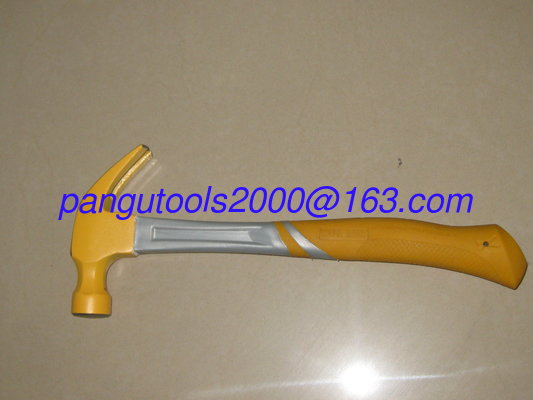 C441 America-type Curve Claw Hammer with plastic-coating and TPR with fiberglass handle
