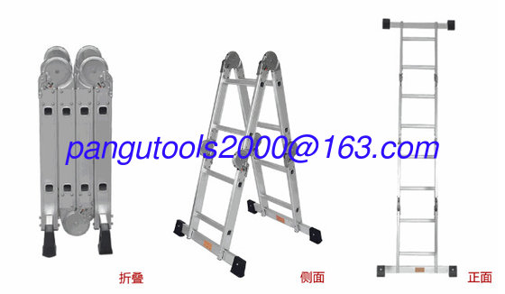 Antislip multipurpose aluminum alloy folding ladder, step ladder,4x5,4X4  Aluminum Ladders
