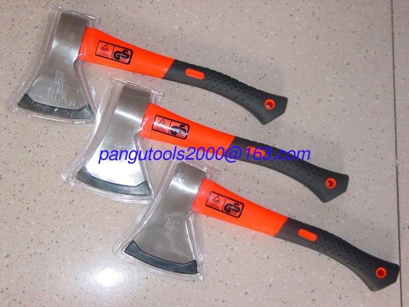 A 613 600G Axe with fiberglass TPR handle, GS approval, full polished head