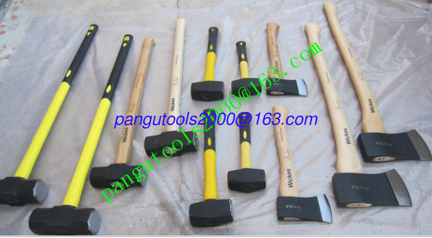 Stoning hammer, ball pein hammer etc with plastic-coating and TPR fiberglass handle
