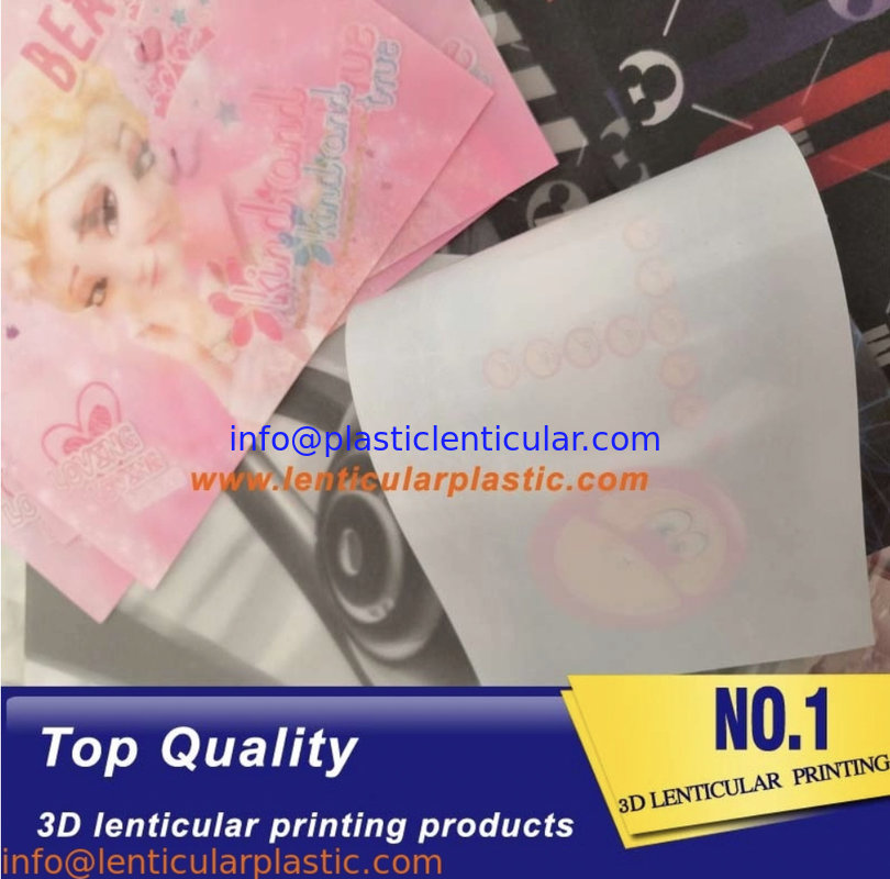 high quality soft lenticular printing pvc pu material 3d flip lenticular effect pictures for bags clothes hats