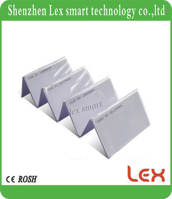 White PVC Smart Card MF 1K S50 For IC 13.56MHz 1K credit card size RFID Readable Writable custom plastic cards