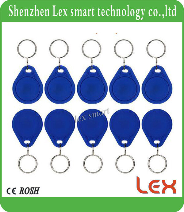 F08 Key Fob Frequency 13.56MHz Classic Key Fobs ABS RFID Unique Key Fobs for Access Control