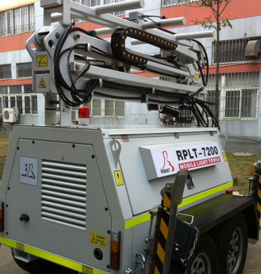 LED high telescopic adjustable mast hydraulic stabiliser legs Light Tower