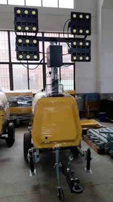 4*480W led outdoor flood telescopic light tower diesel engine
