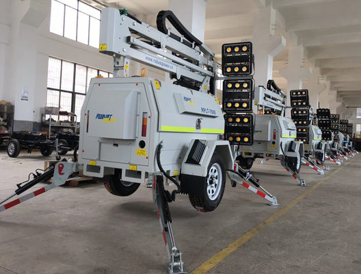 Led lighting tower generator 9m