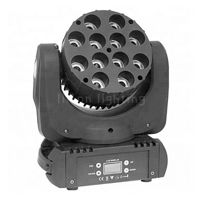 Wedding Concert Narrow Beam Angle 12x12w RGBW 4in1 Cree LED Moving Head Beam supplier
