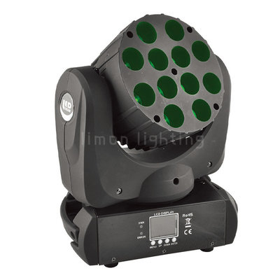 Wedding Concert Narrow Beam Angle 12x12w RGBW 4in1 Cree LED Moving Head Beam supplier