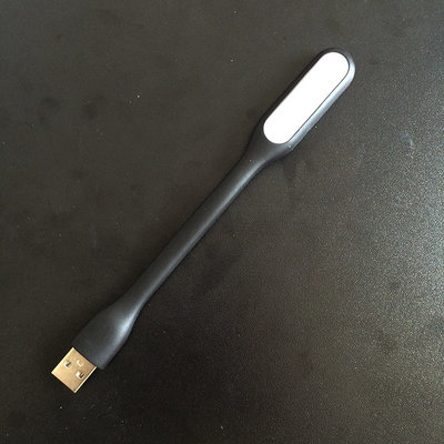 BLACK UNIVERSAL PORTABLE USB BENDABLE LED LIGHT PC LAPTOP POWER BANK