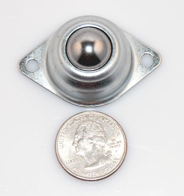 Ball Caster Metal  (Distance between centers of fixture holes: 40 mm)