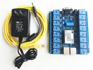 Plug and Play P2P 16 Channels Relay Kit  With WiFi and Dual RJ45 ports Connections