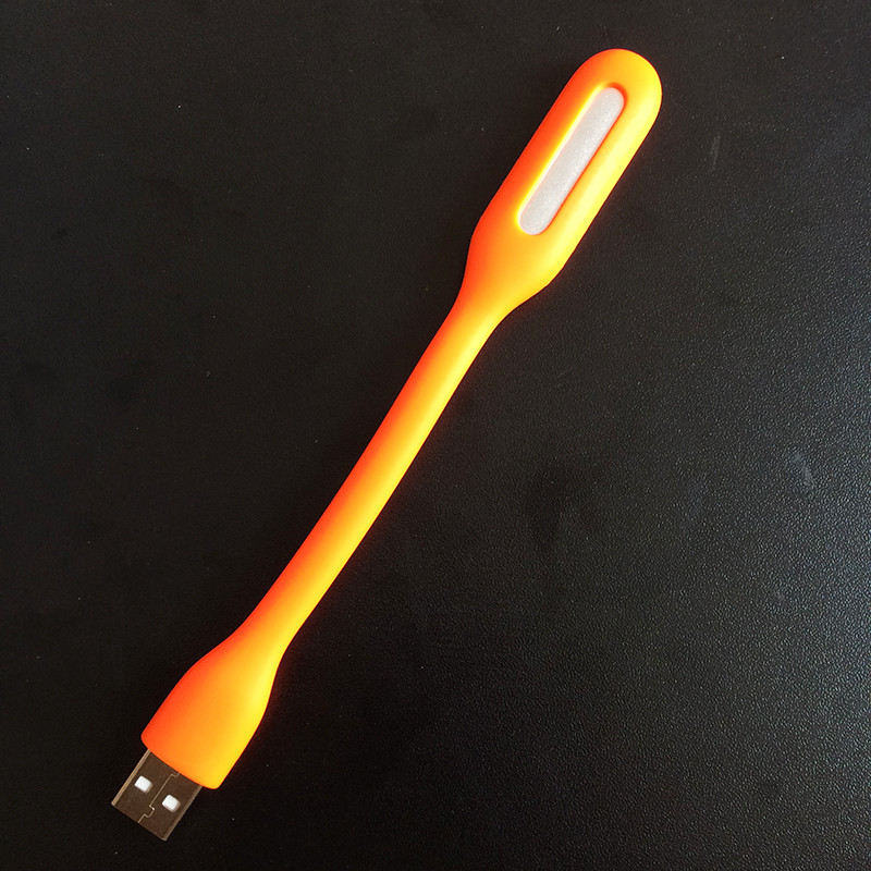 ORANGE UNIVERSAL PORTABLE USB BENDABLE LED LIGHT PC LAPTOP POWER BANK