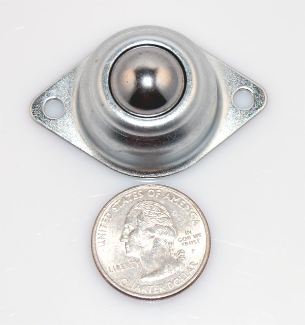 Ball Caster Metal  (Distance between centers of fixture holes: 40 mm)