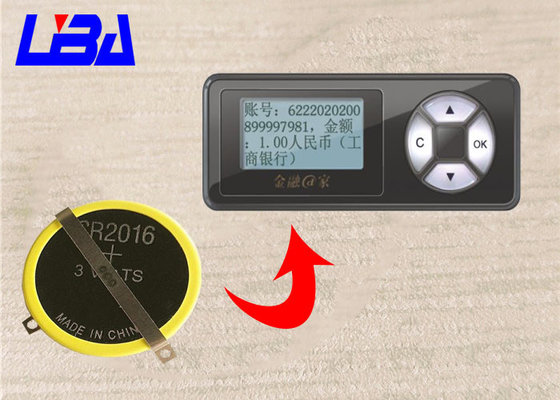 Light Weight CR2016 Button Batteries Lithium Manganese High Drain