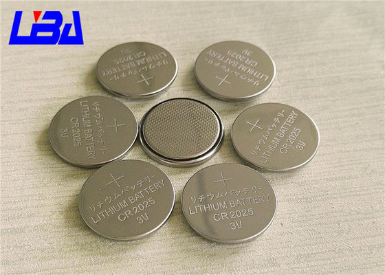 High Drain Button Cell Battery , Standard Lithium Cell Cr2025 3V 160mAh