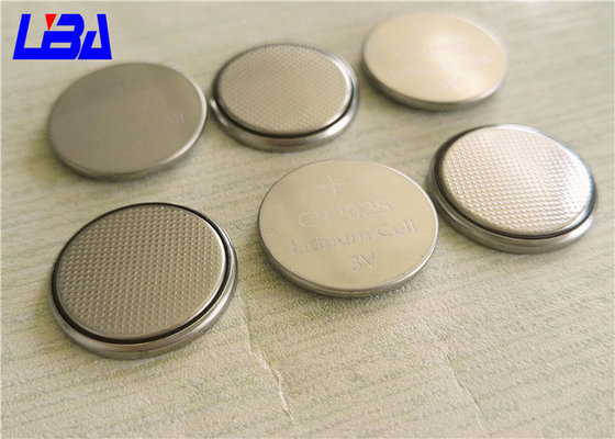 Green Power Lithium 3v Battery , High Capacity 3v Coin Battery Cr2025