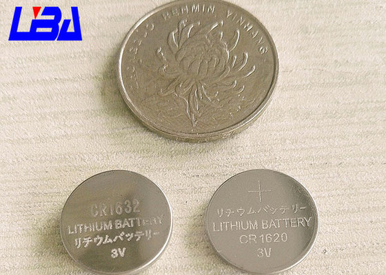 Durable 75mAh 3V  CR1620 Button Battery Rechargeable For Watch