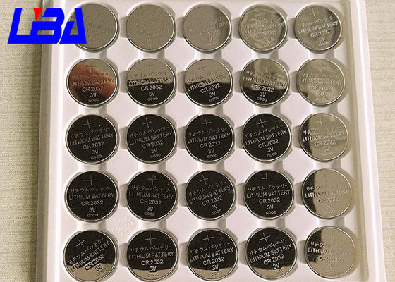 Light Weight CR 2032 3v Lithium Battery , Long Life Button Cell Battery