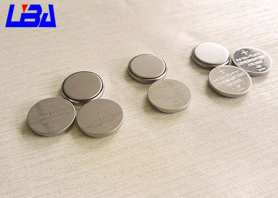Primary Li/MnO2 3v Coin Battery , Cr2032 Rechargeable Coin Cell Battery 3 Volts 20mm * 3.2mm