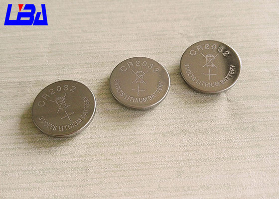 Rechargeable 240mAh Button Cell Battery , Customized Cr2032 3v Lithium Battery