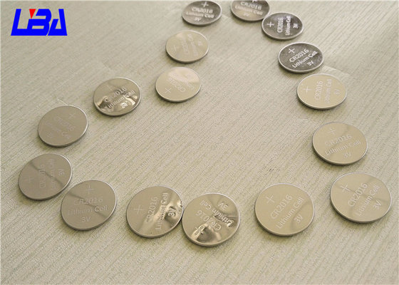 Button Cell Battery 90mAh Duration 1020h , Cr2016 3v Battery For Electronic Toys
