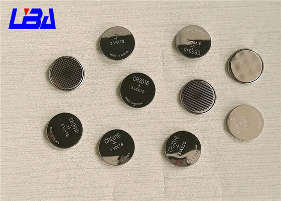 High Capacity Cr2016 3v Lithium Battery , Standard  CR2016 Coin Cell Battery