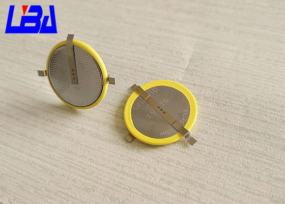 Li - Mno2 CR2032 Battery With Solder Tabs 3v High Energy Density