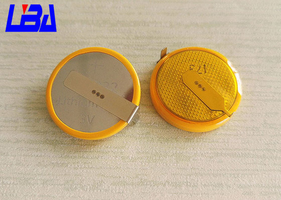 Durable Cr2032 With Connector , Rechargeable Batteries With Solder Tabs