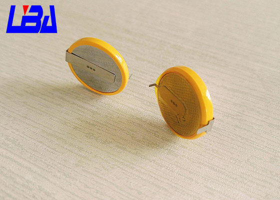 Button Coin Cell Cr2032 With Solder Tabs , Solder Tabs Lithium Ion Batteries