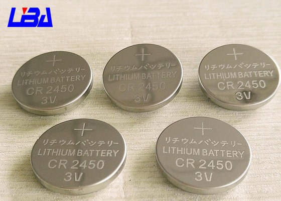 Eco - Friendly 3v Coin Battery , Customized Cr2450 Lithium Battery  For Baby Carsa